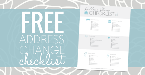 The Ultimate Change of Address Checklist Printable