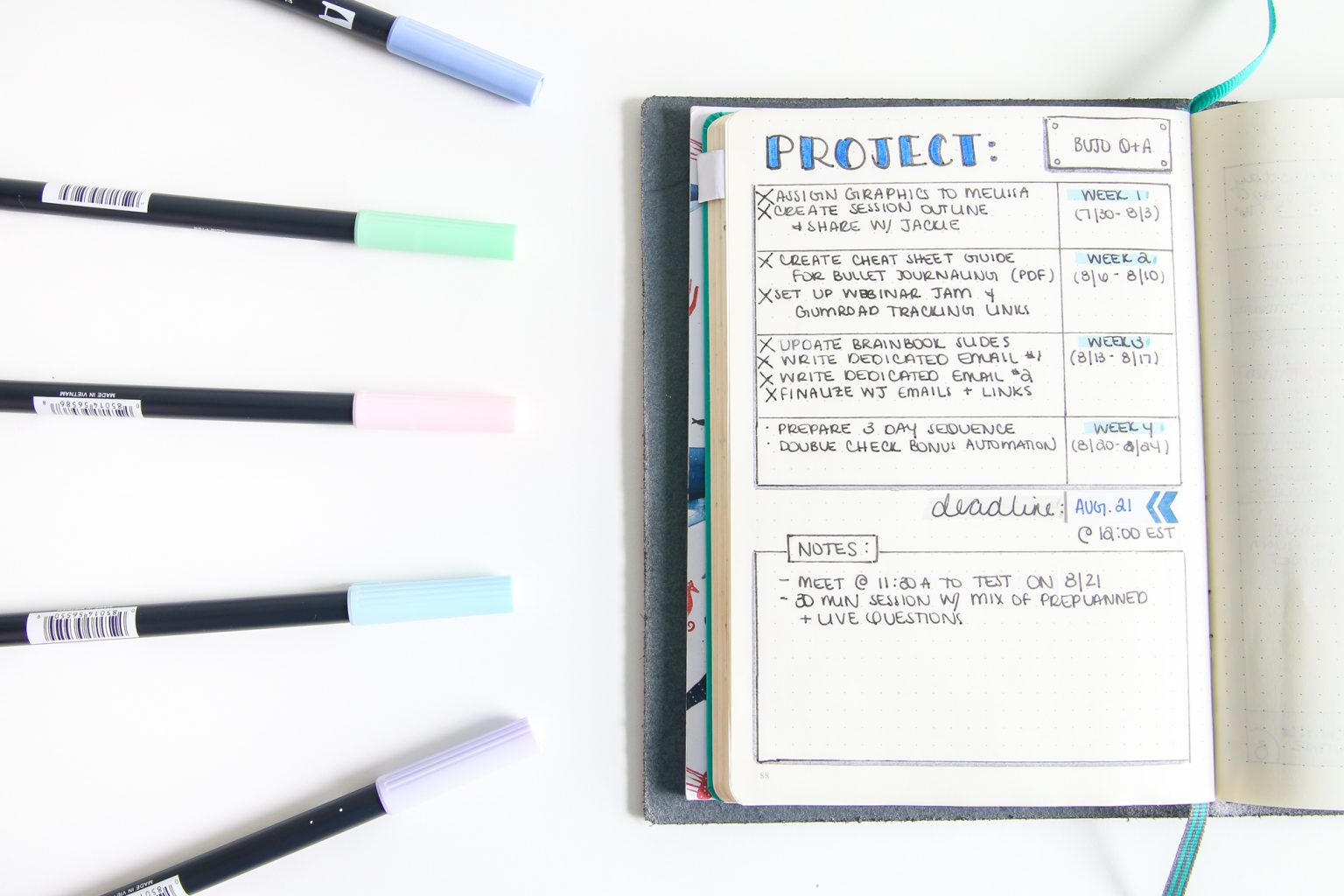 How to Use Your Bullet Journal for Work | Rock Your Professional Life