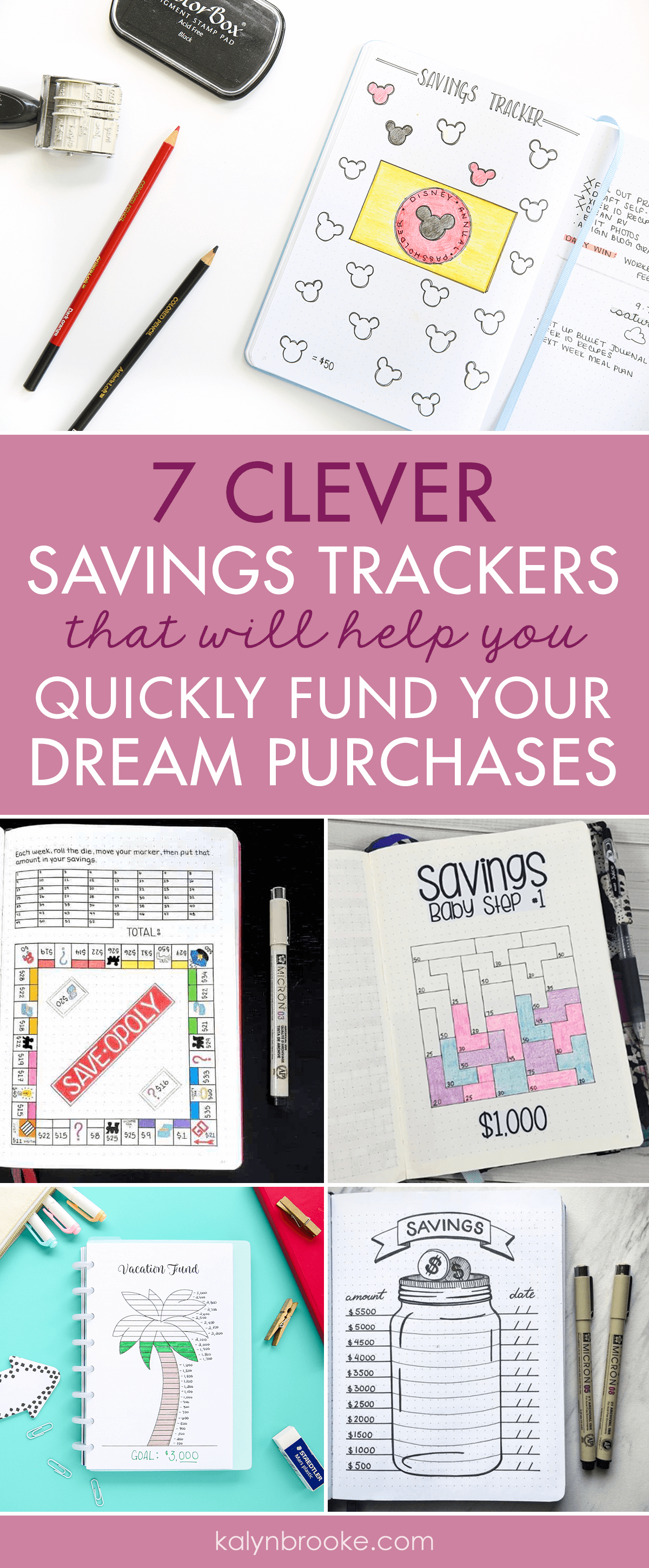 Savings Tracker Printable Ideas You Need to Try In Your Bullet Journal