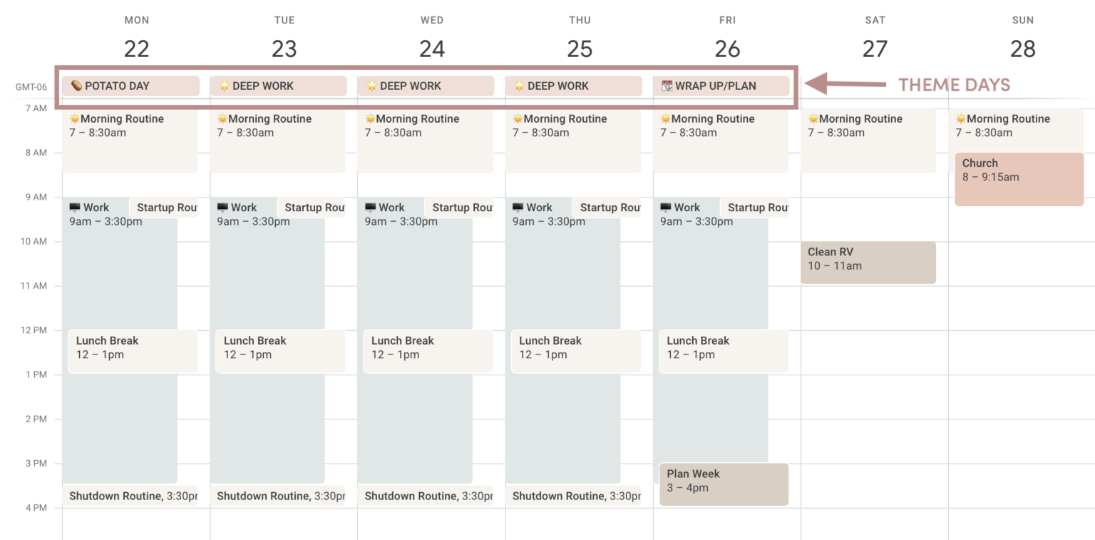 Time Blocking Google Calendar: Organize Your Entire Week